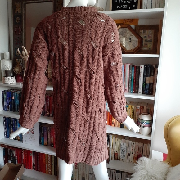 POL | Sweaters | New Pol Distressed Cardigan Caramel | Poshmark